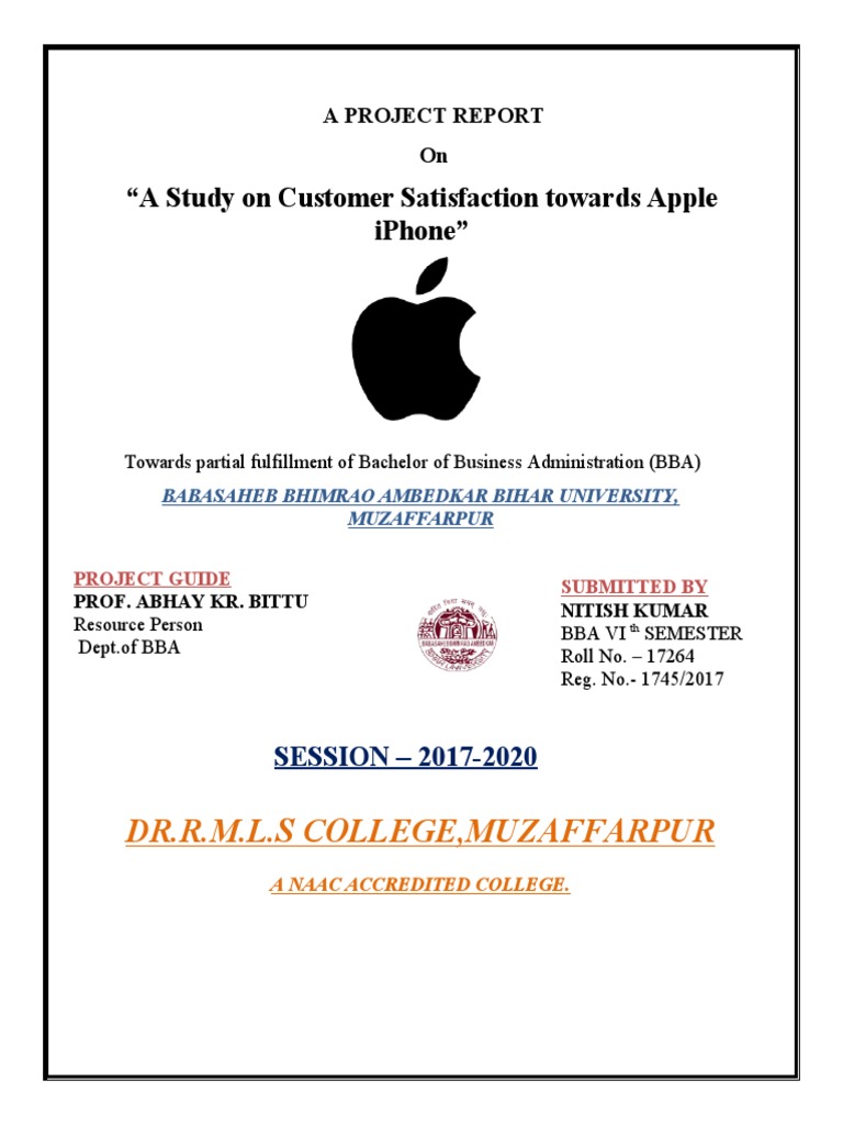 Customer Satisfaction towards Apple iPhone | PDF | Consumer Behaviour ...