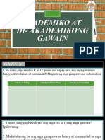 Akademiko at Di Akademikong Pagsulat | PDF