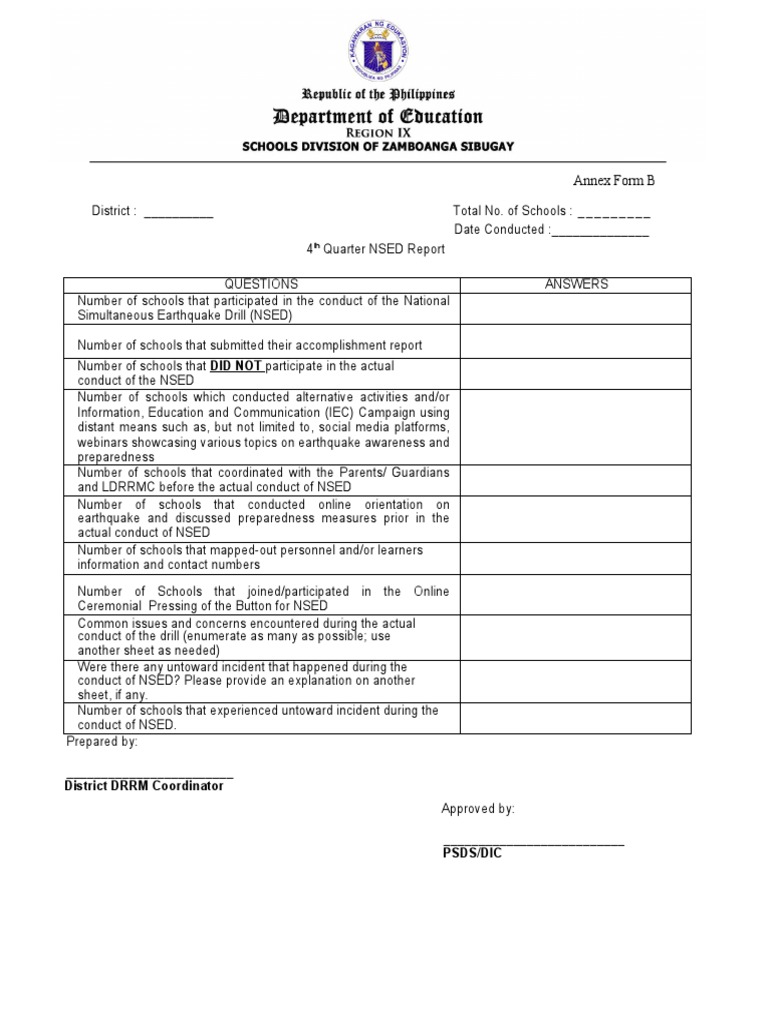 Consolidated NSED Report - District - New | PDF | Career & Growth