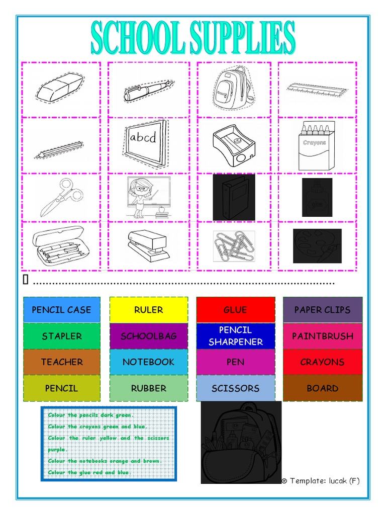 School Supplies | PDF