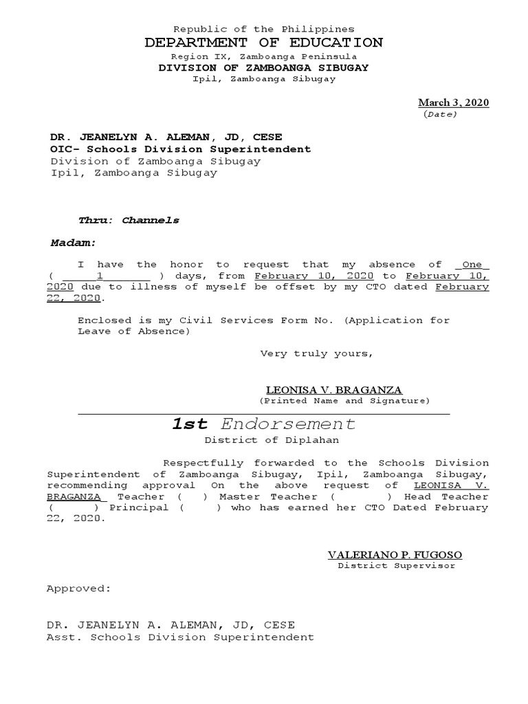 OffSet Form For Leave | PDF