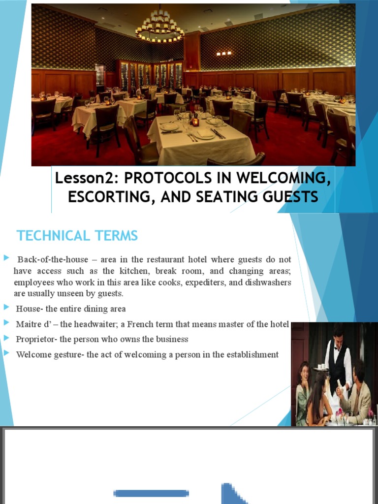 Chapter 3-Lesson 2 | PDF | Restaurants | Restaurant And Catering