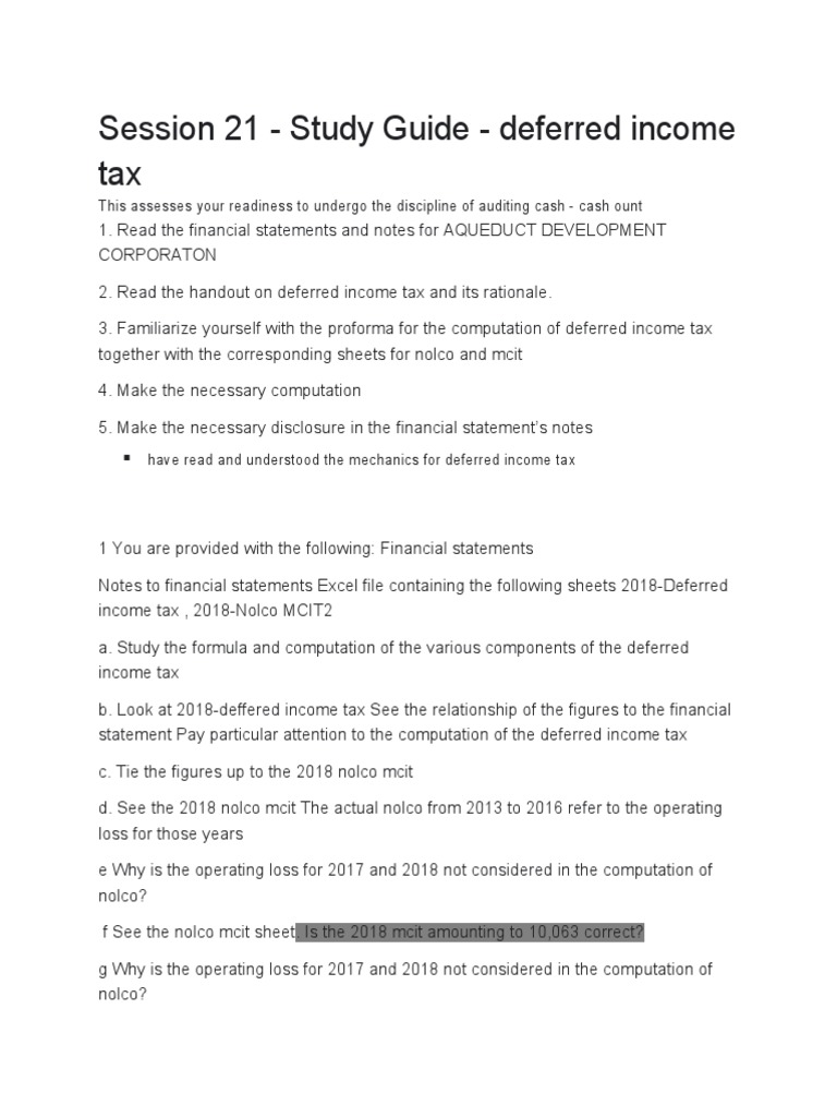 Session 21. Study Guide | PDF