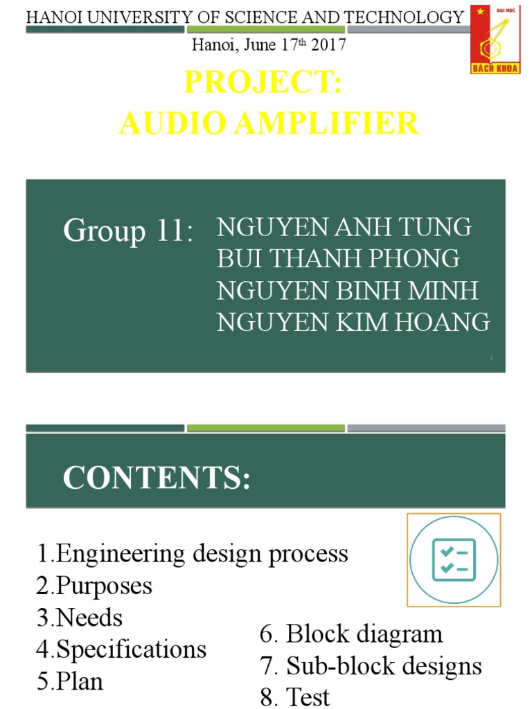 Audio Amplifier Project Overview | PDF | Amplifier | Distortion