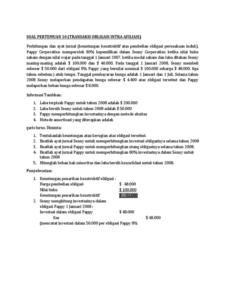 Lab Akuntansi Lanjutan | PDF