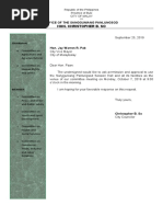 Letter To COA | PDF