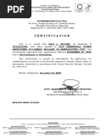 Certification of Leave Without Pay | PDF