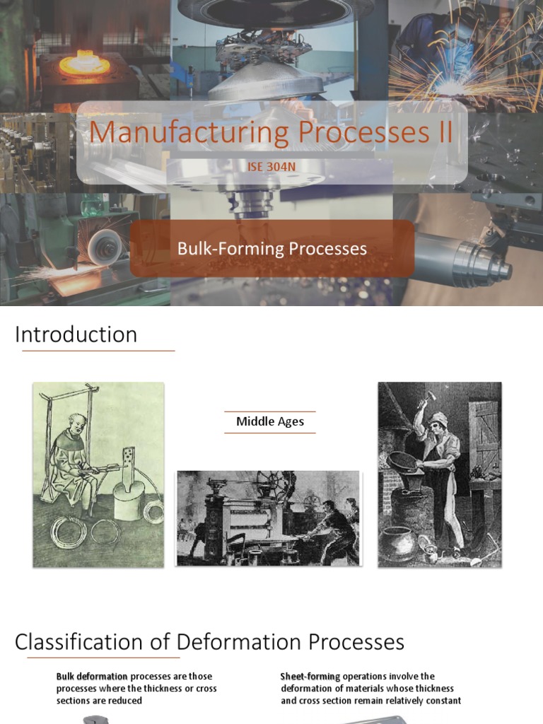 Lecture 03 - Bulk-Forming Processes PDF | PDF | Rolling (Metalworking ...