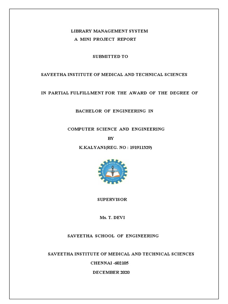 Library Management System | PDF | Usability | Databases