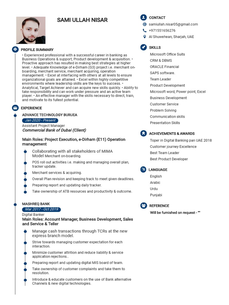 Professional Modern Resume Template | PDF | United Arab Emirates ...