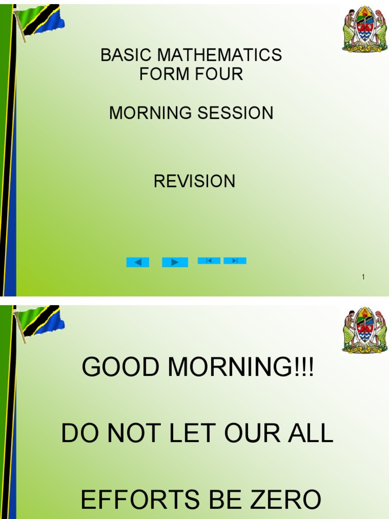 Basic Mathematics Revision Guide | PDF | Teaching Methods & Materials