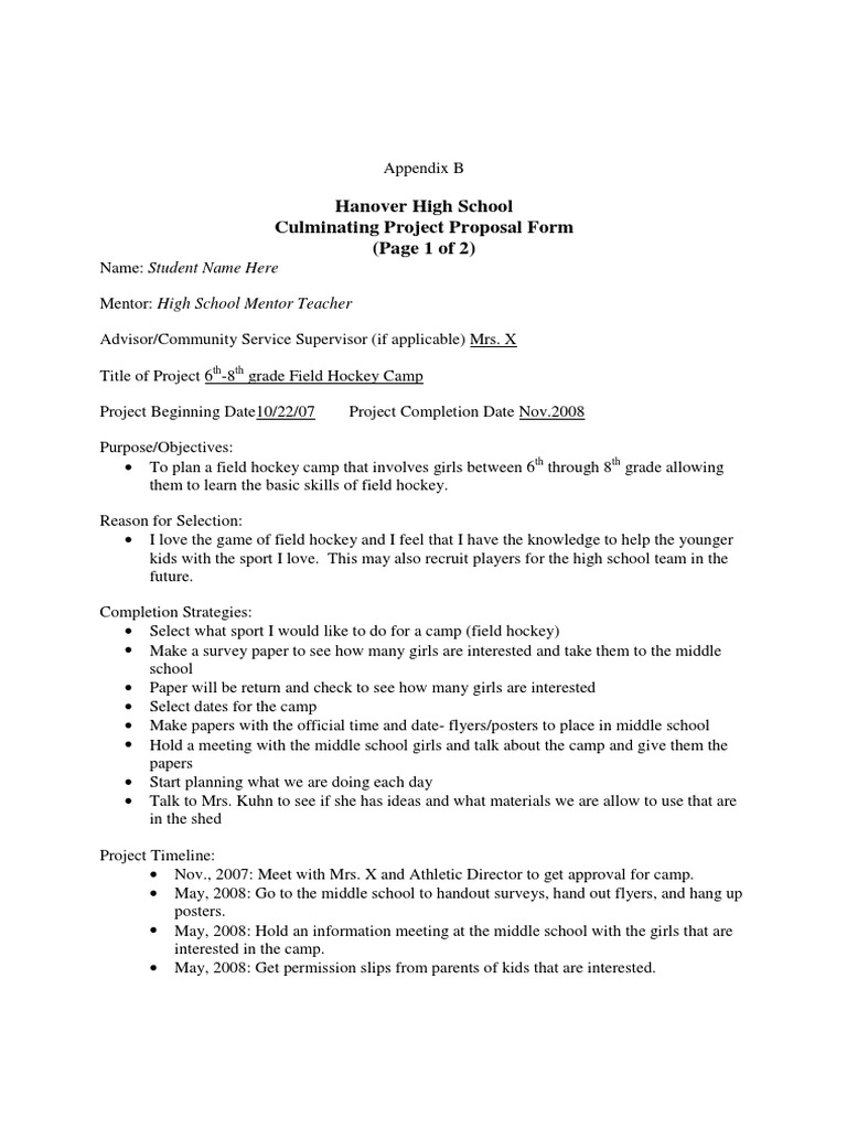 Project-Camp Sample Proposal | PDF | Mentorship | Behavior Modification