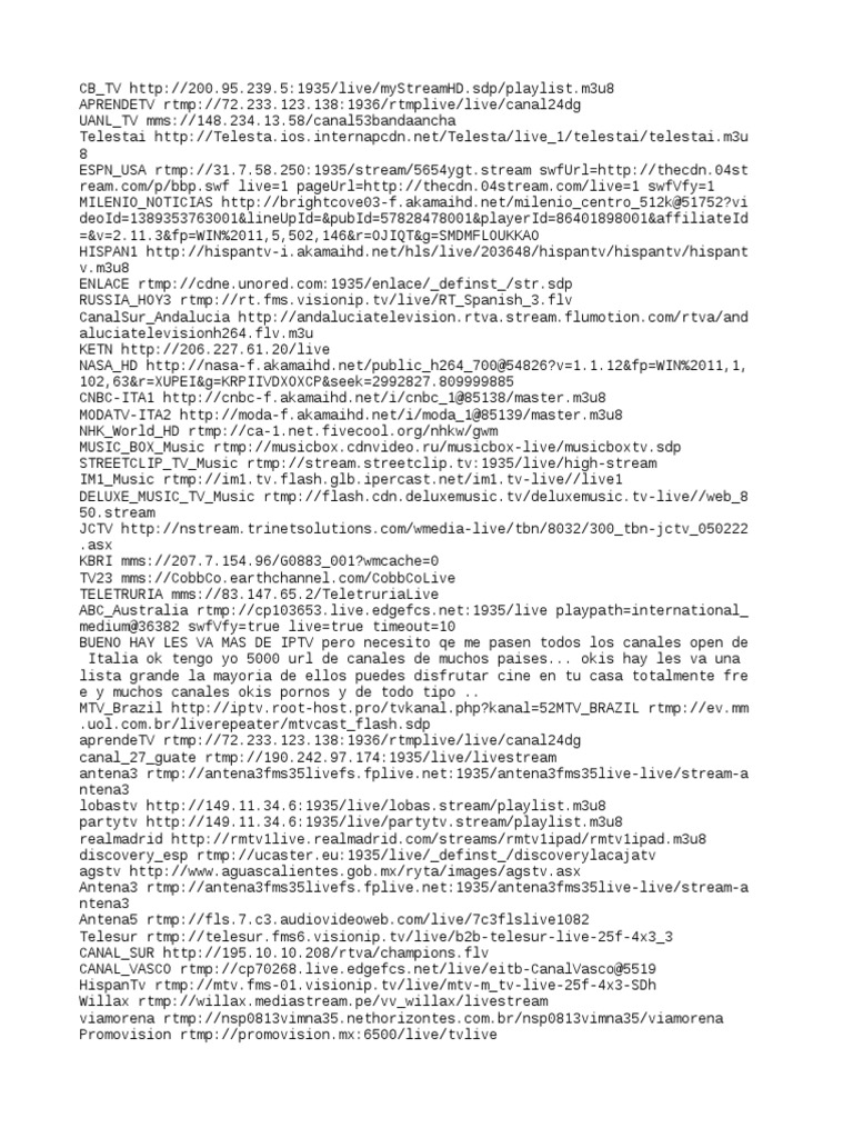 Tvlist | PDF | Communications Protocols | Microcomputer Software