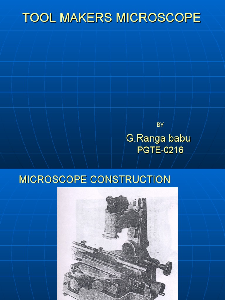 Tool Makers Microscope | PDF | Technology & Engineering
