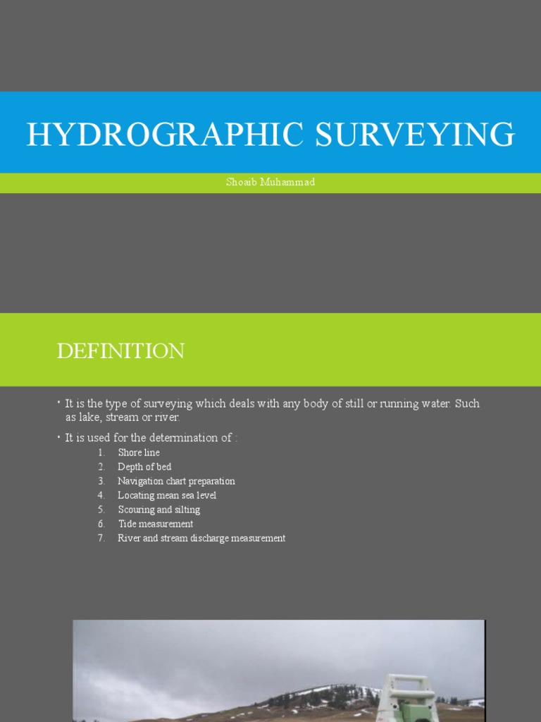 Hydrographic Surveying Techniques | PDF | Surveying | Tide