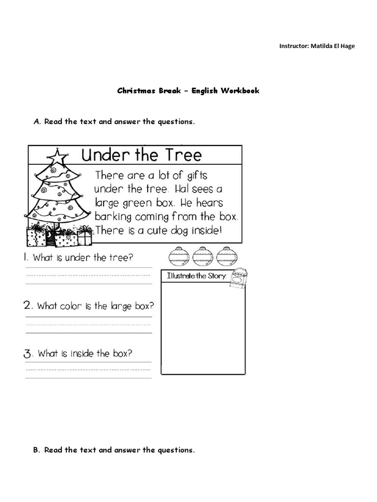 Christmas Break - Worksheet | PDF