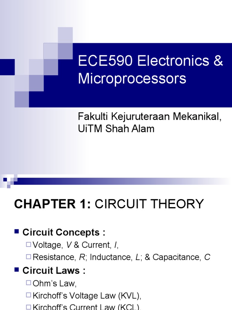 1 Circuit Theory | PDF | Electrical Network | Series And Parallel Circuits