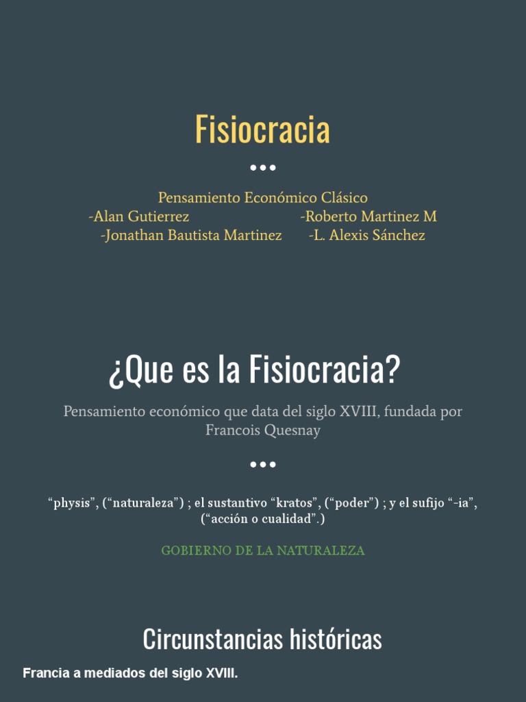 Fisiocracia | PDF | Riqueza | Economias