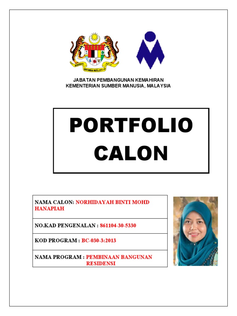 Contoh Muka Depan Portfolio SKM | PDF