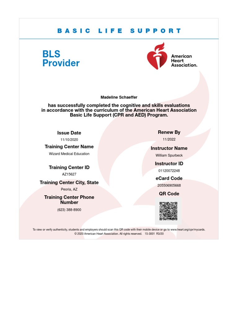 Bls Card | PDF