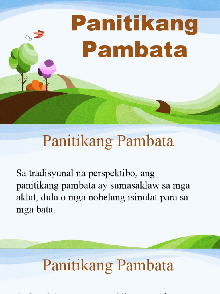 Panitikang Pambata | PDF