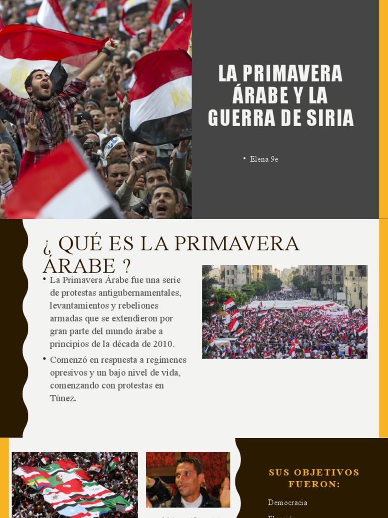 La Primavera Árabe y La Guerra de Siria | PDF | Guerra civil siria | Primavera árabe