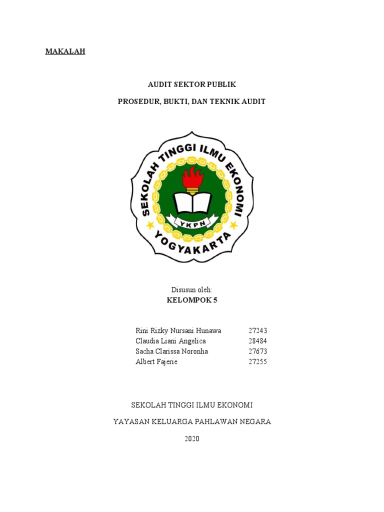 Makalah Prosedur, Bukti, Dan Teknik Audit Kel 5 | PDF | Bisnis ...