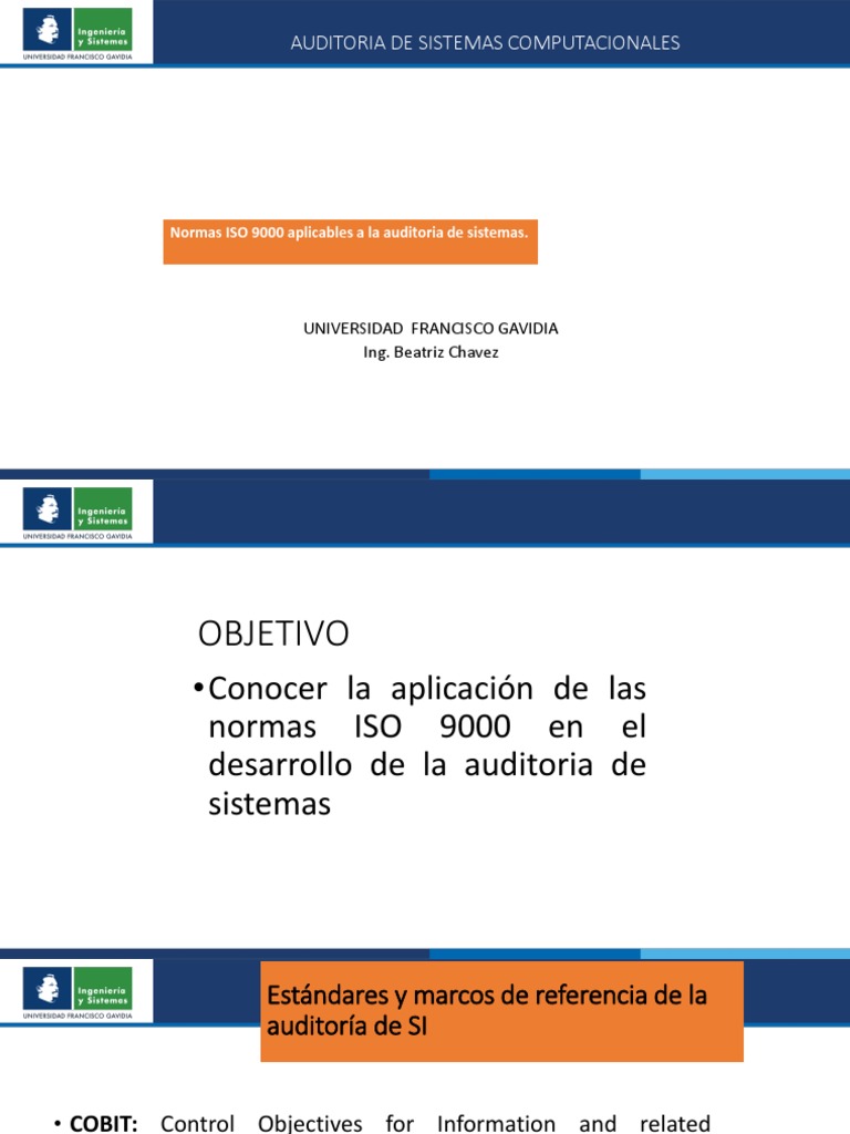 Normas ISO 9000 Aplicables A La Auditoria de Sistemas. | PDF ...