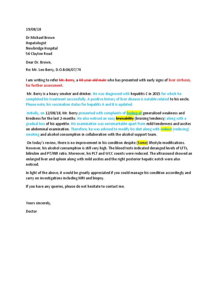 B+ Sample Letter | PDF