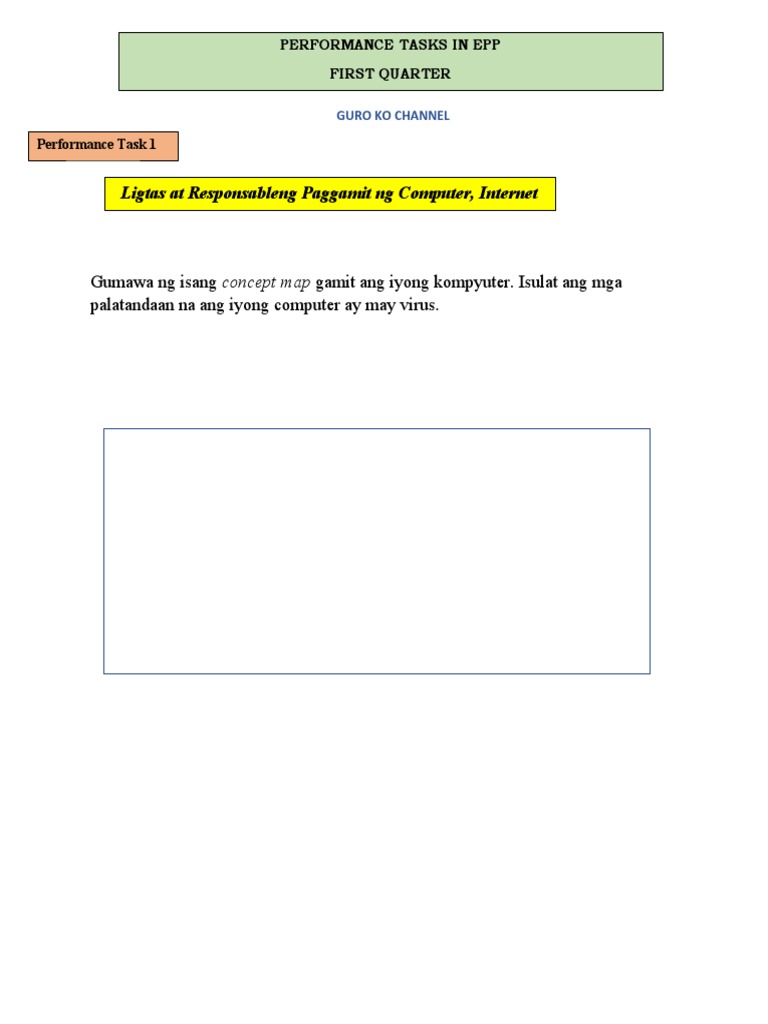 Ligtas at Responsableng Paggamit NG Computer, Internet at Email | PDF