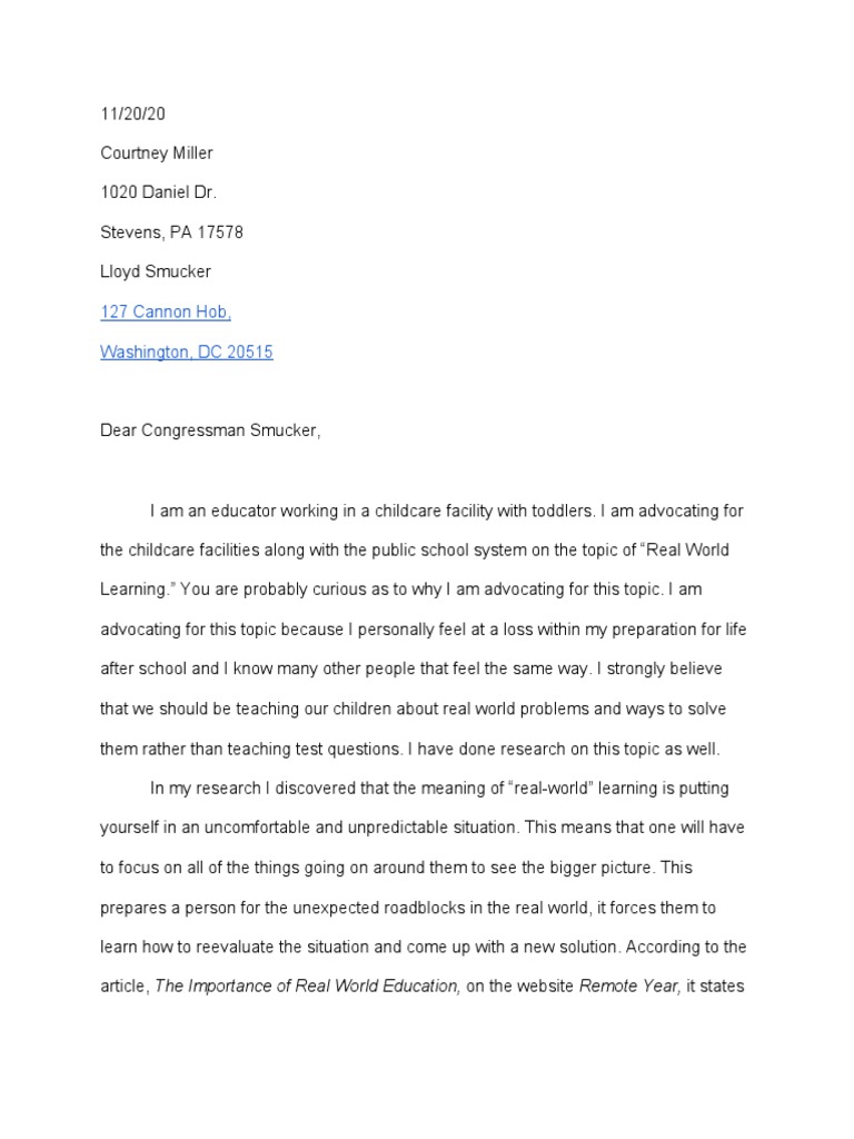 Real World Learning | PDF | Curriculum | Learning