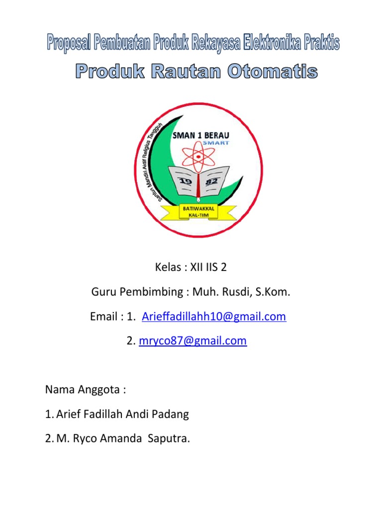 Tugas Produk Rekayasa Elektronika - PKWU 12 IIS 2 - Arief F Dan M. Ryco | PDF | Karier ...