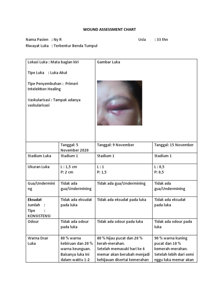 Sasi Wound - Assessment - Chart | PDF