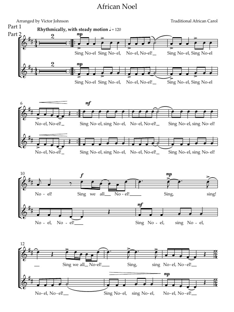 African Noel - Part 1, Part 2 | PDF