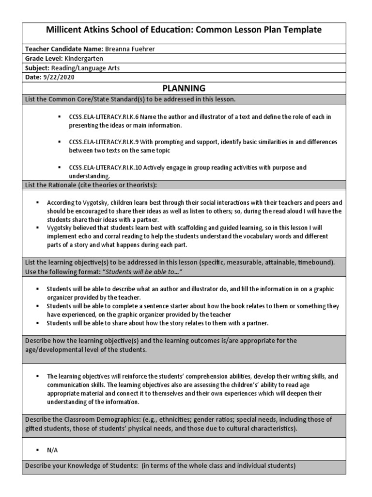 Reading Group Lesson Plan | PDF | Classroom Management | Lesson Plan