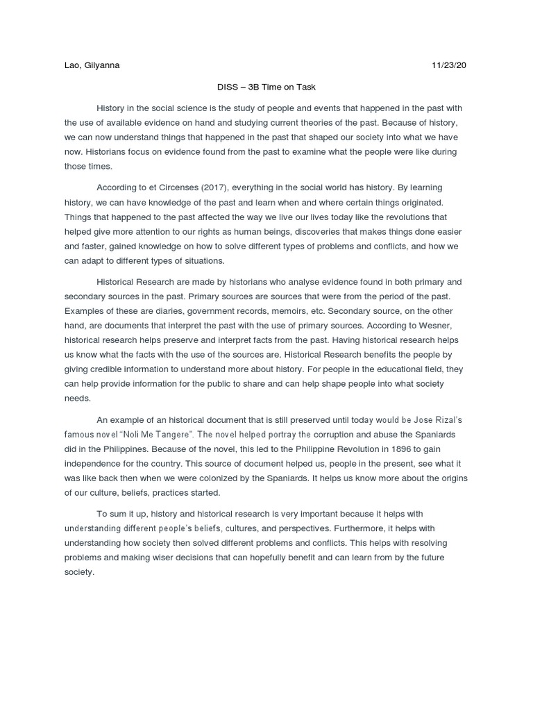 Importance of History and Historical Research As An Academic Discipline ...