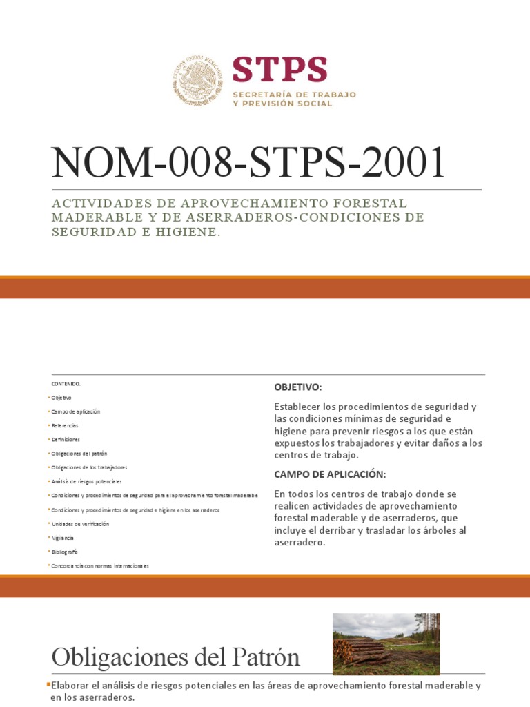 Seguridad en Aprovechamiento Forestal | PDF | Riesgo | Salud y bienestar