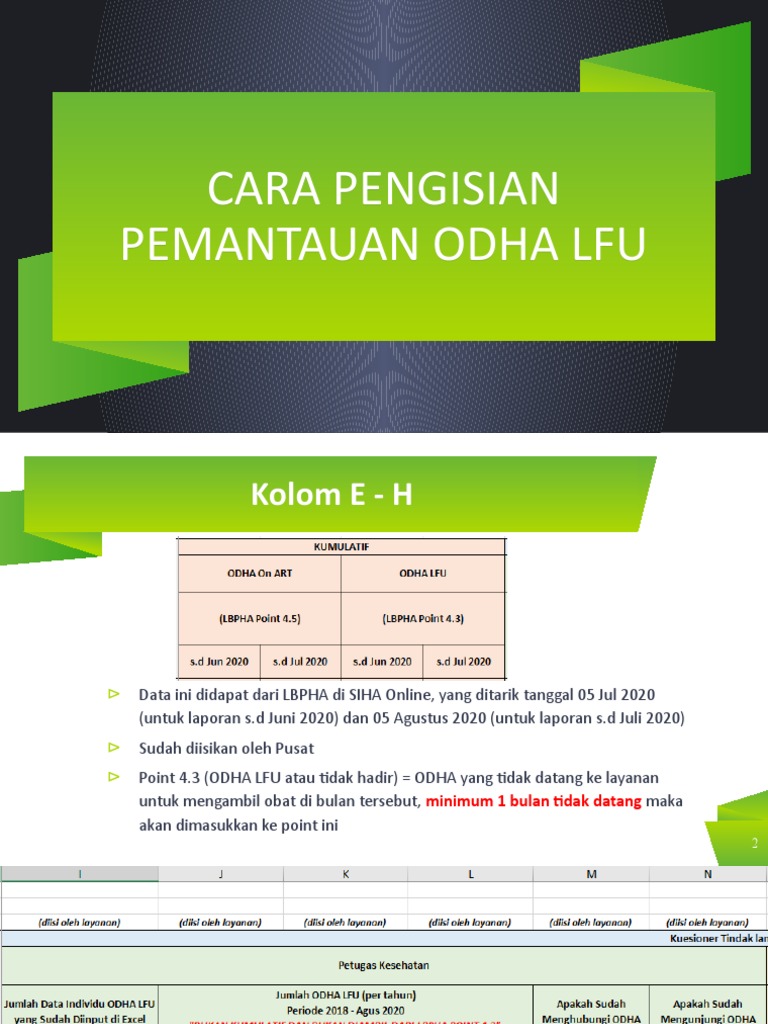 Cara Mengisi Kuesioner ODHA LFU | PDF