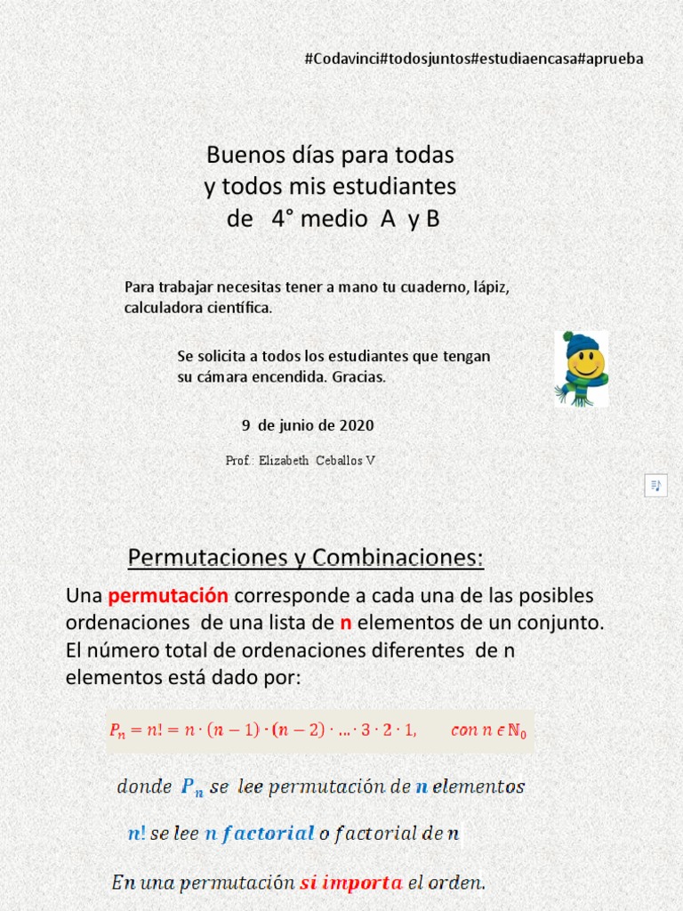 12NM4 Mat2 | PDF | Permutación | Vocal