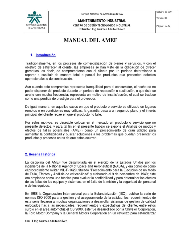Guia Amef PDF | PDF | Iso 9000 | Calidad (comercial)