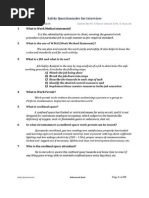 100 Important Safety Interview Questions | PDF | Combustion | Fires