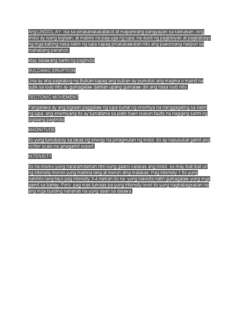 Ang LINDOL | PDF
