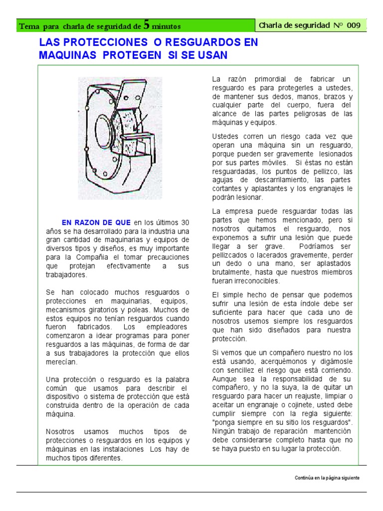 Las Protecciones o Resguardos en Maquinas Protegen Si Se Usan | PDF