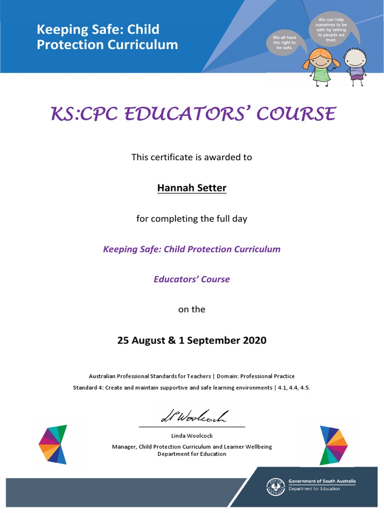 KSCPC Certificate | PDF