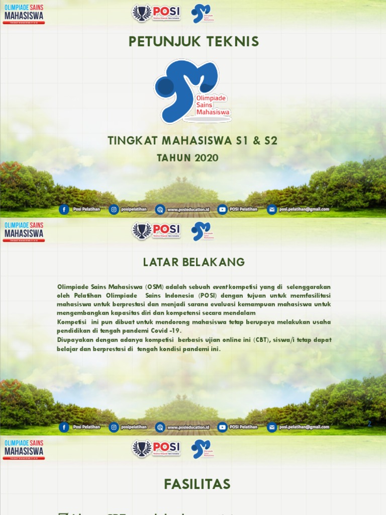 Juknis OSM 2020 | PDF