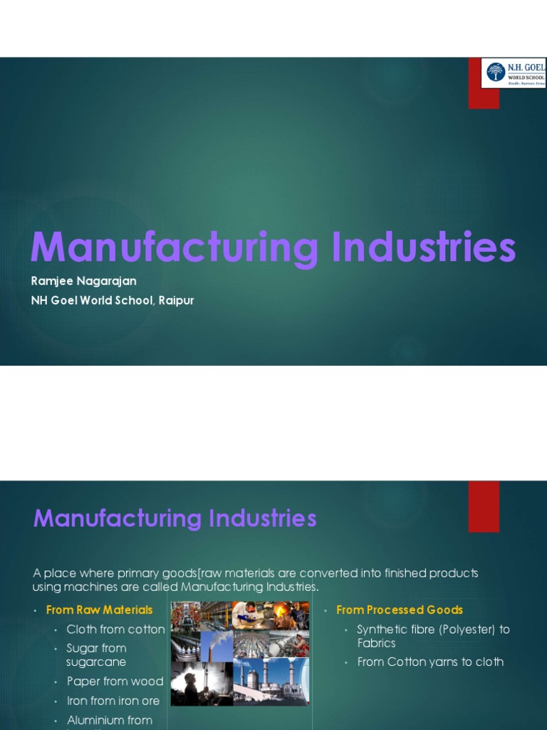Manufacturing Industries | PDF | Textile Manufacturing | Weaving