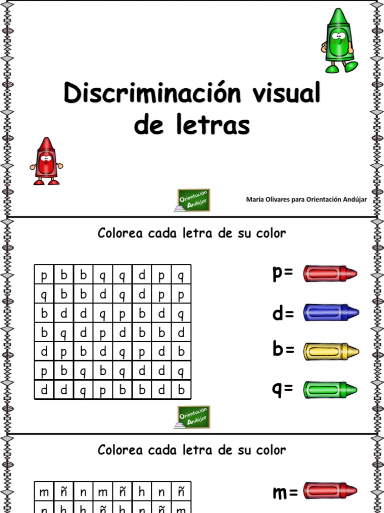 Discriminacion Visual de Letras PDF | PDF