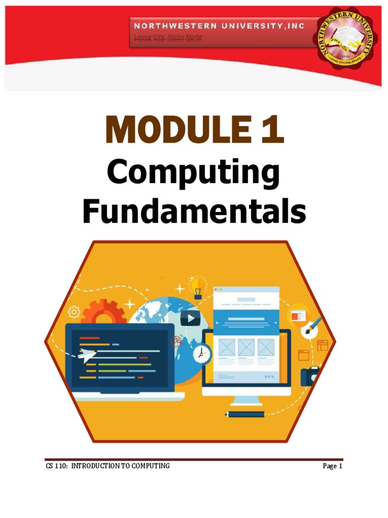 Module 1 Unit 1 - Computers and Operating System PDF | PDF | Computer ...