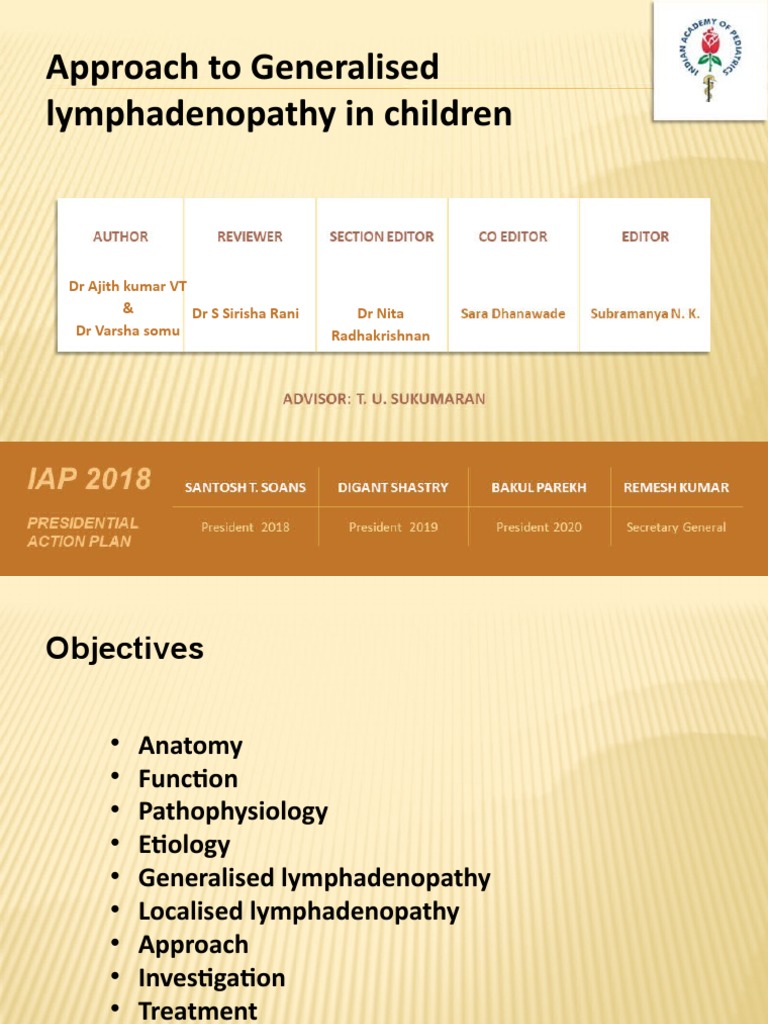 Approach To Lymphadenopathy in Children | PDF | Lymphatic System ...