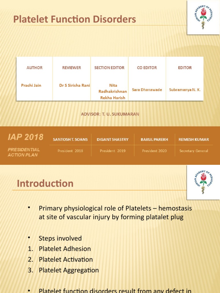 Platelet Function Disorders | PDF | Platelet | Bleeding